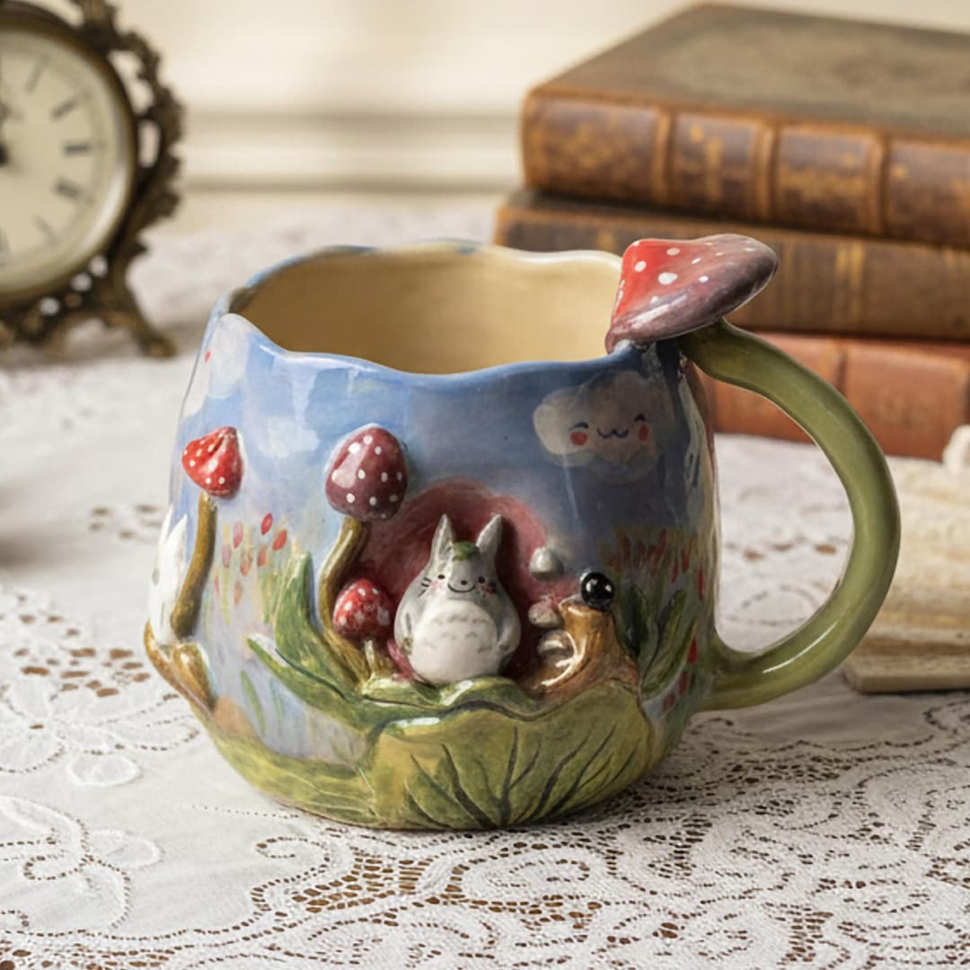 Anime Cartoon Ceramic Mug: Ceramic Mug for Coffee, Tea, Water. Gift for ...