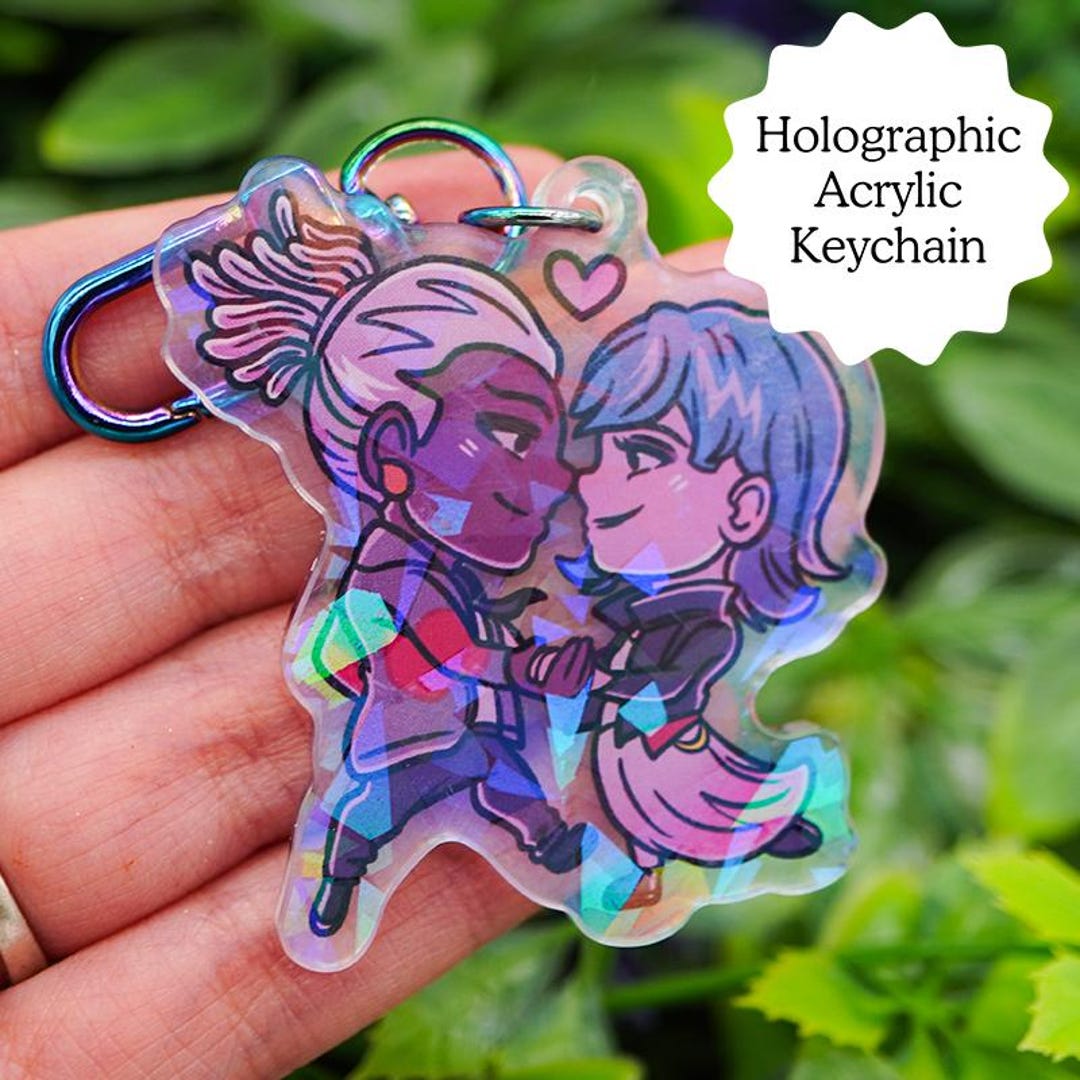 Jinx and Ekko Arcane Keychain League of Legends Gift for Friend Cute ...