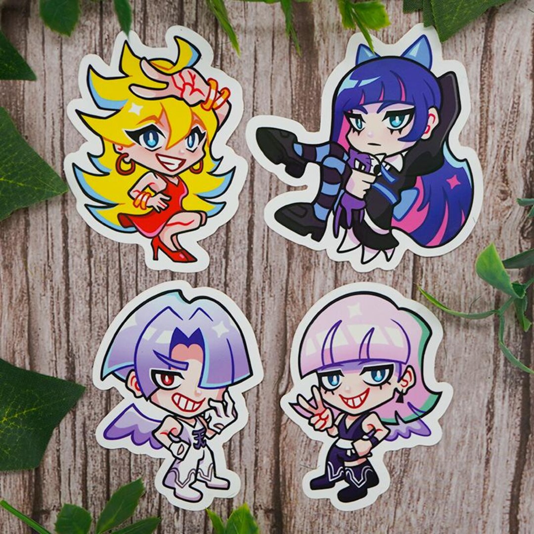 Panty & Stocking Stickers Anime Car Decal Cute Laptop Sticker Durable ...