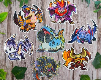 Monster Hunter Chibi Stickers - Etsy