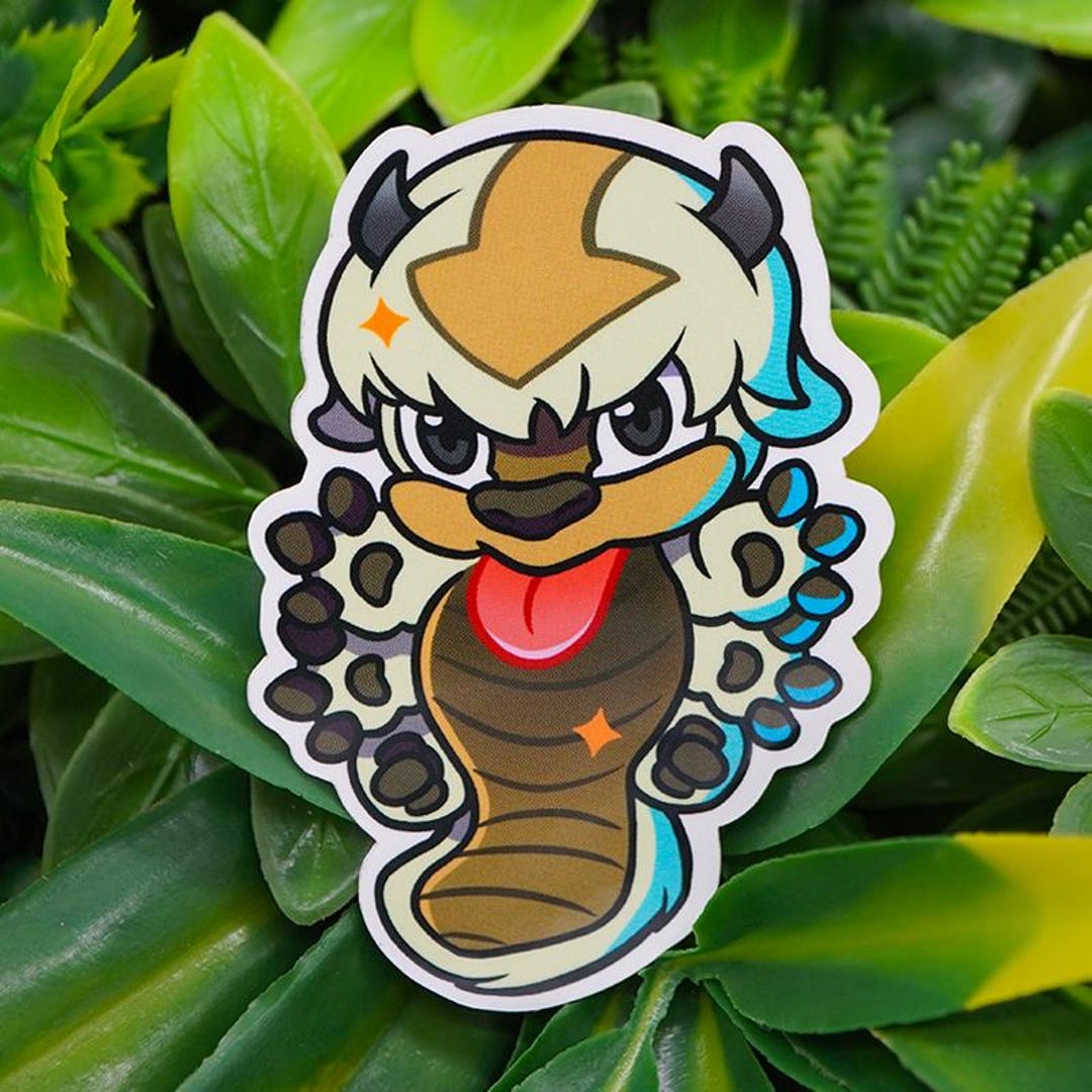 Appa Sticker Avatar the Last Airbender Gift for Friend Car Decal Cute ...