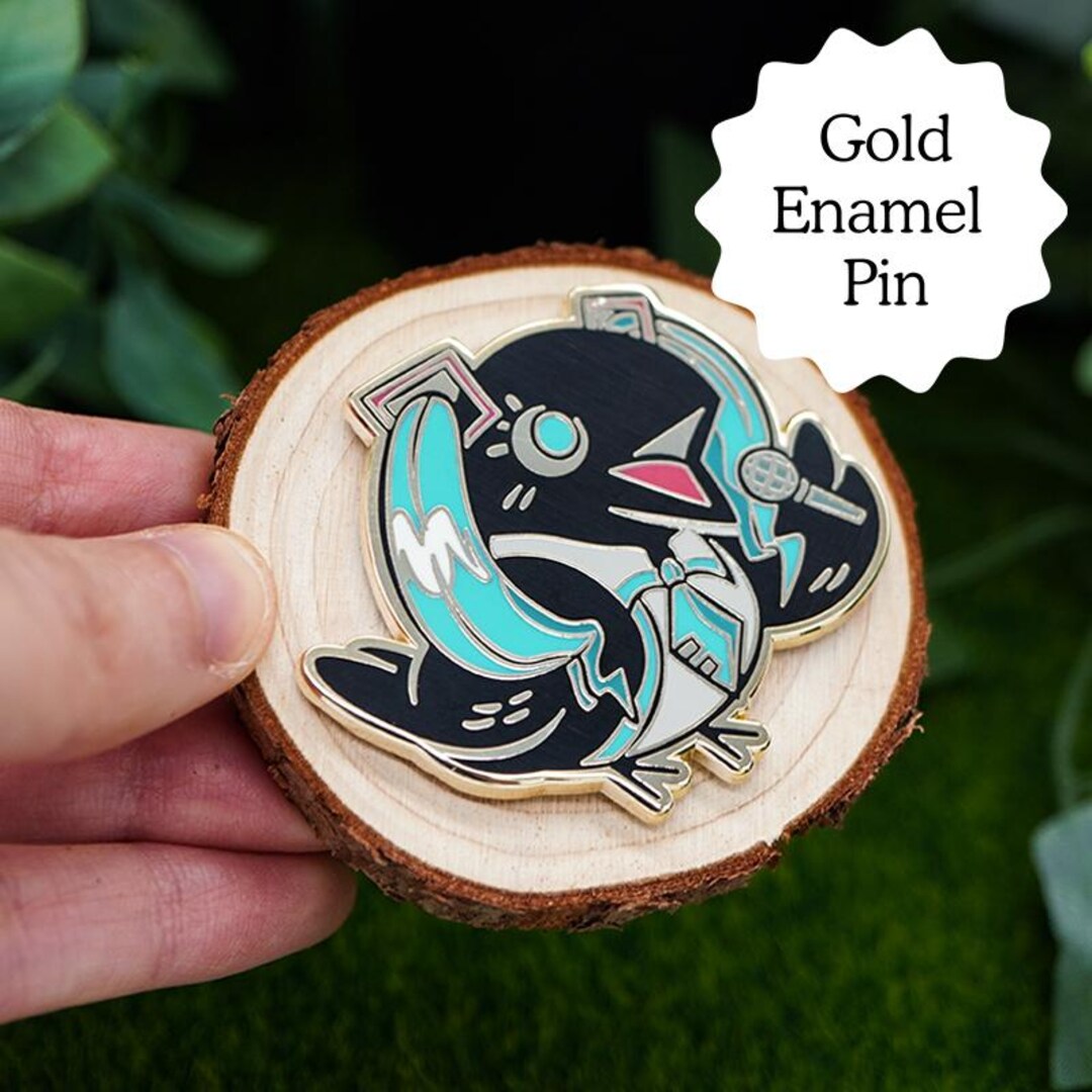 Hatsune Miku Gold Enamel Pin Cute Pin Gift Idea for Friend Video Game ...