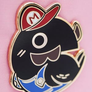 Super Mario Gold Enamel Pin Video Game Gift for Friend Bird Pin Crow ...