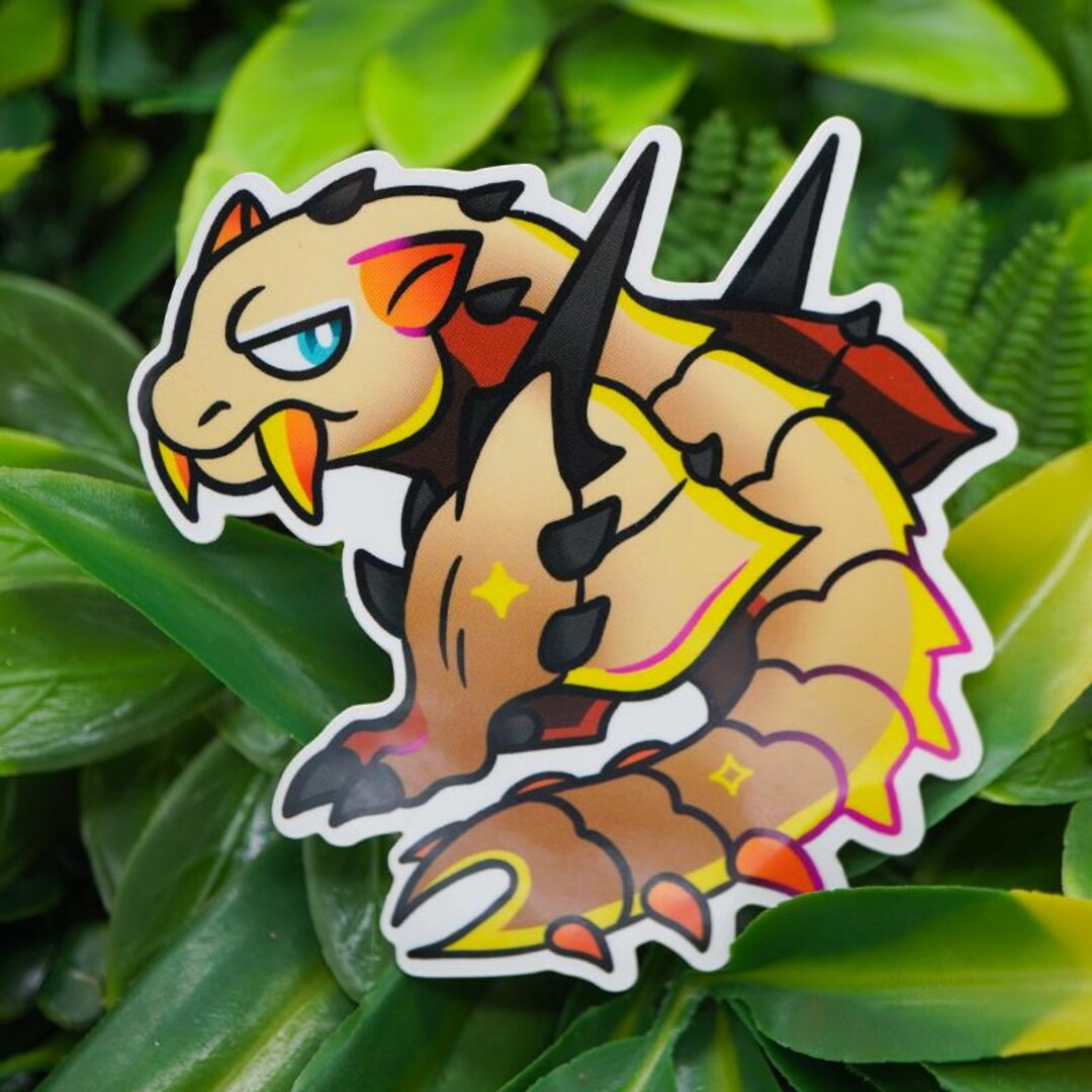 Barioth Monster Hunter Sticker Video Game Gift Cute Scrapbook Sticker ...