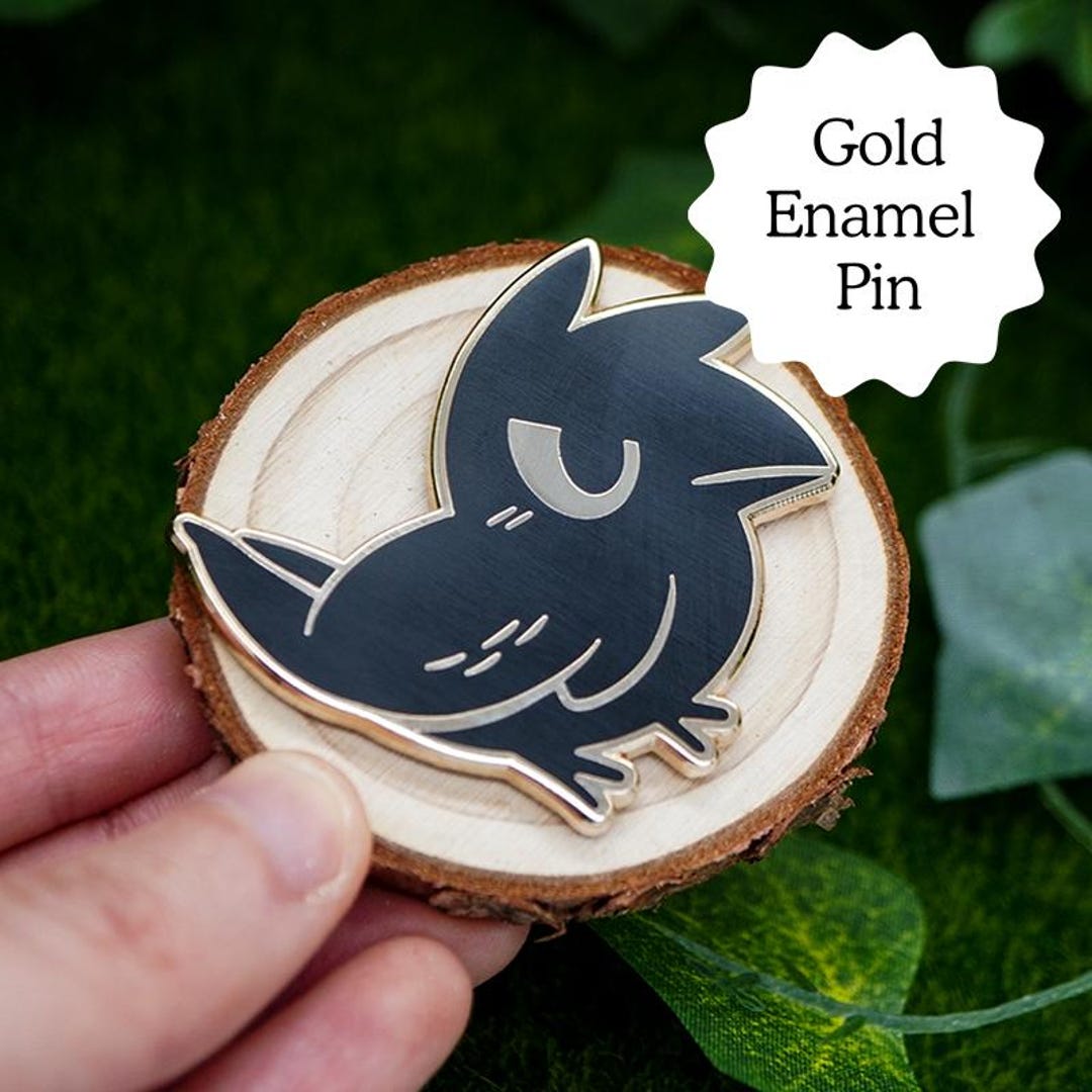 Cute Crow Gold Enamel Pin Gift for Friend Bird Lover Gift Fun Gift ...