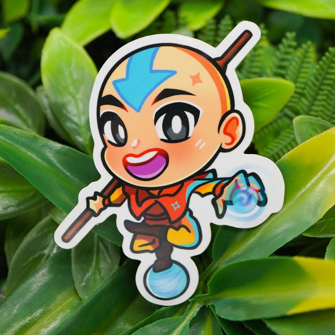 Aang Sticker Avatar the Last Airbender Gift for Friend Car Decal Cute ...