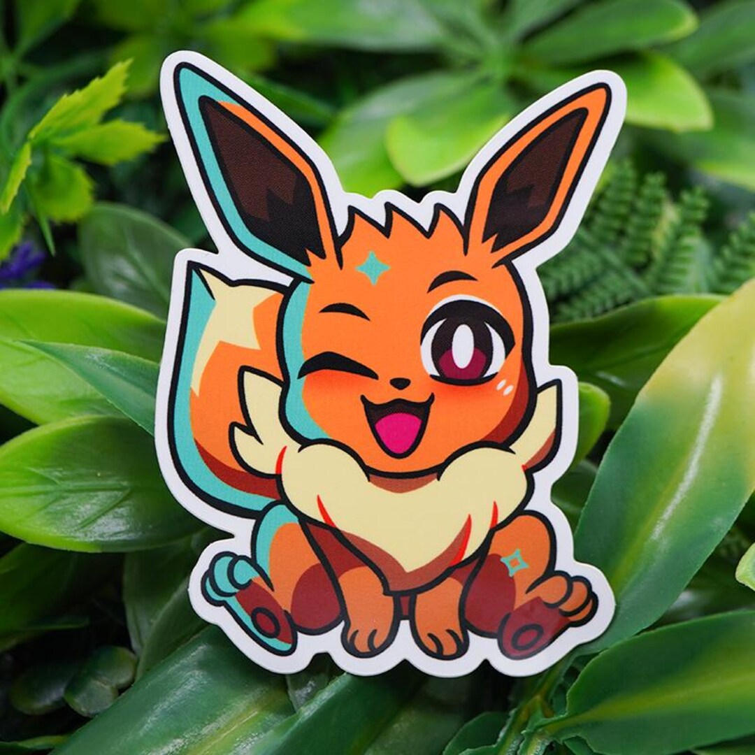 Eevee Pocket Monsters Sticker Cute Car Decal Gift for Friend Eevee Fan ...