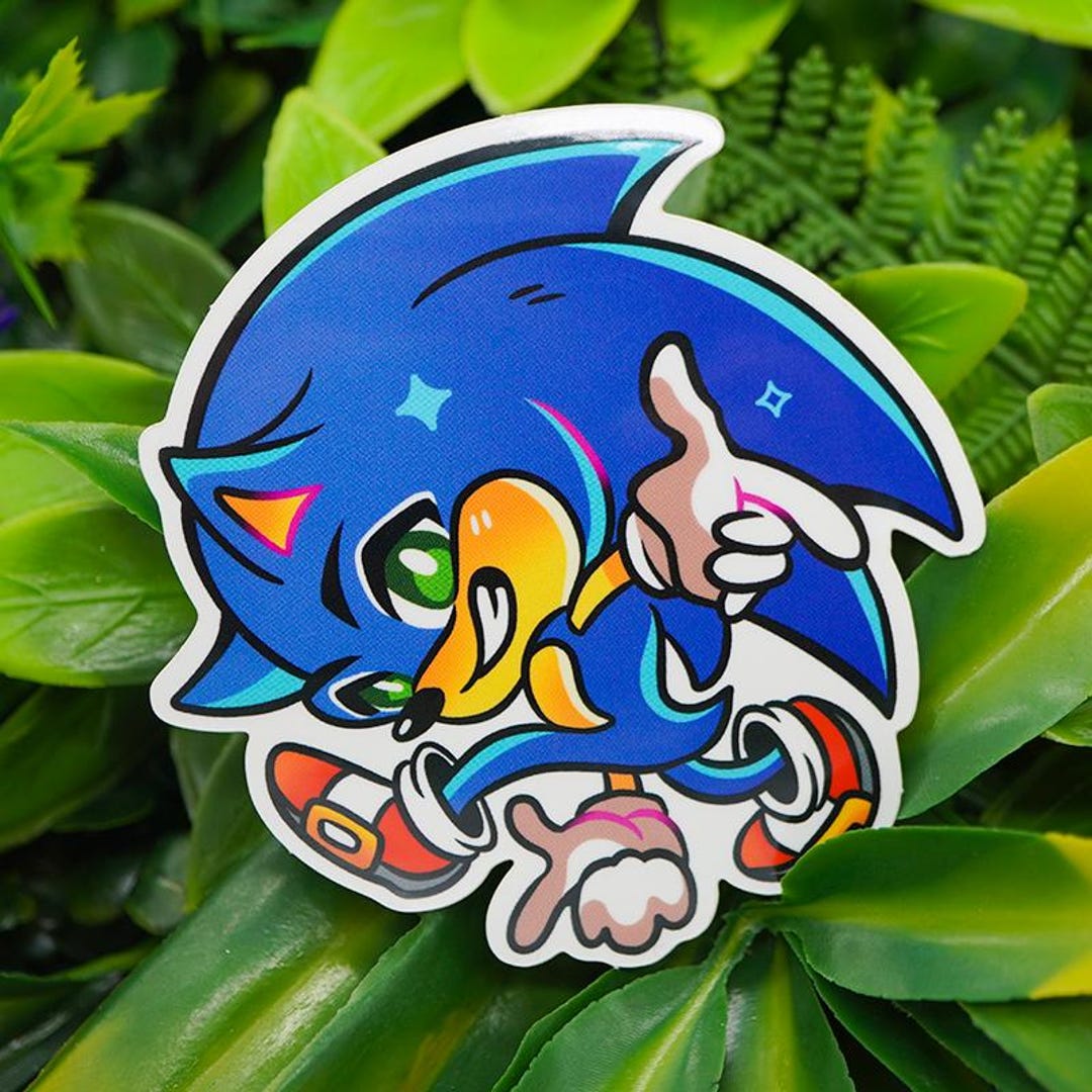 Sonic the Hedgehog Sticker Cute Laptop Sticker Car Decal Video Game ...