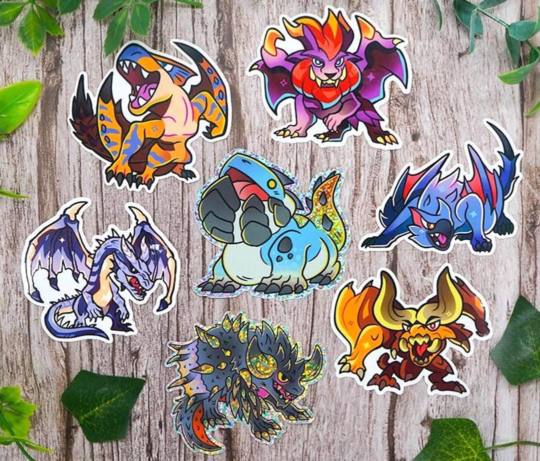 Monster Hunter Wilds MHW Stickers Cute Fanart Video Game Gift for ...