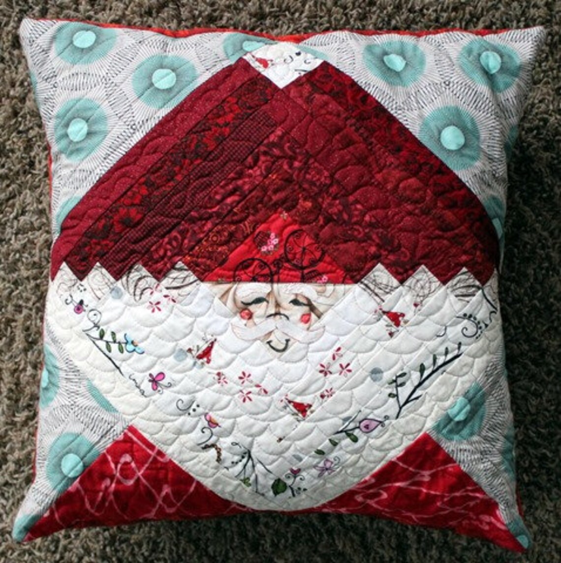 Santa Log Cabin Block PDF Tutorial | Etsy