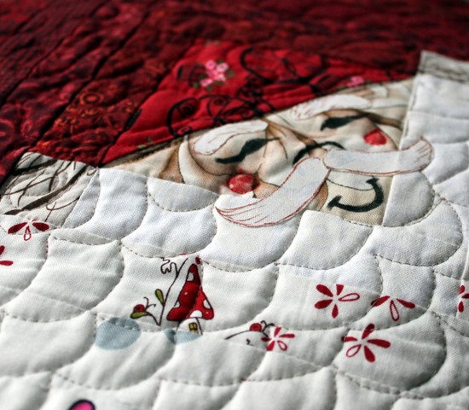 Santa Log Cabin Block PDF Tutorial | Etsy