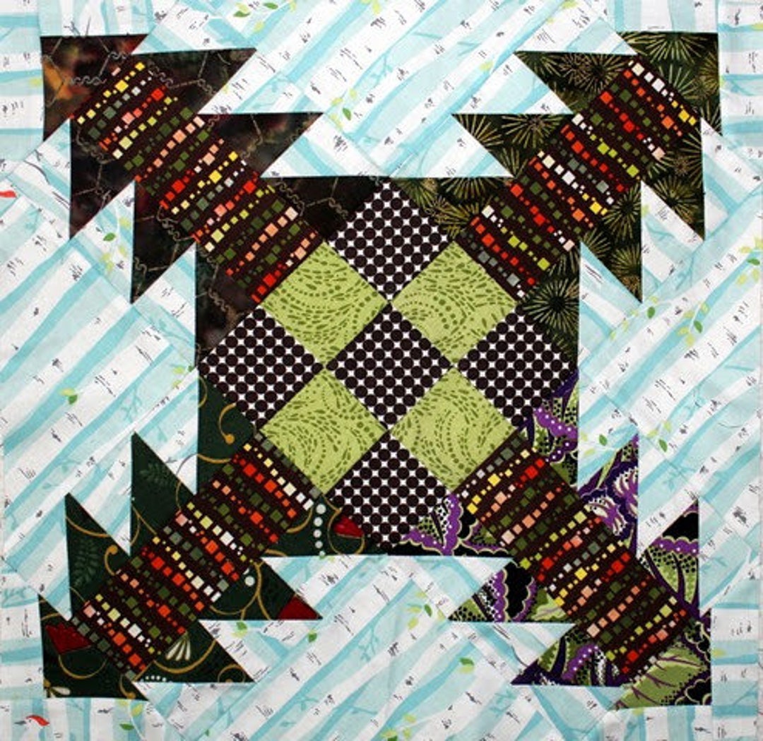 Pine Tree Crossroads Block PDF Tutorial - Etsy