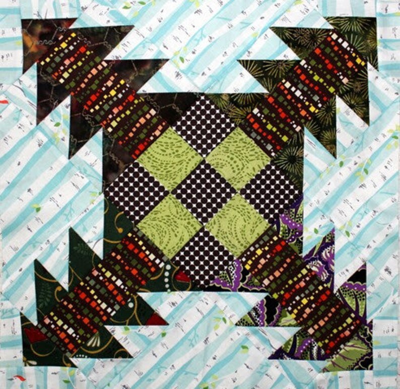 Pine Tree Crossroads Block PDF Tutorial | Etsy