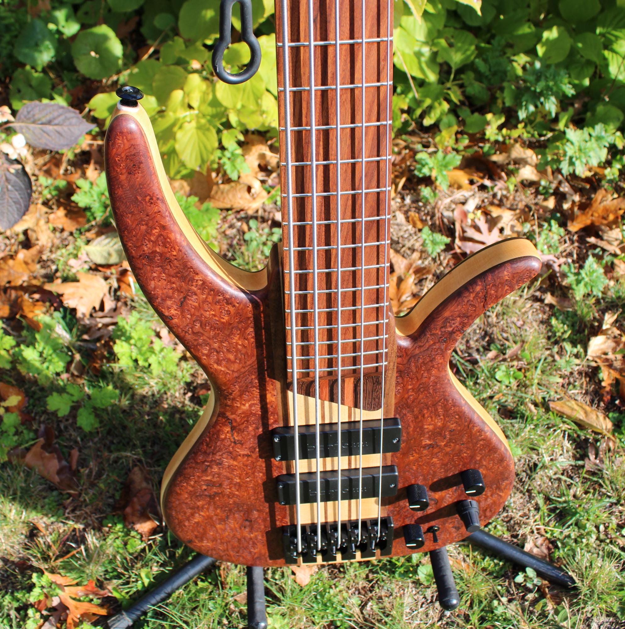 Redwood Burl 5 String Bass Guitar - Etsy
