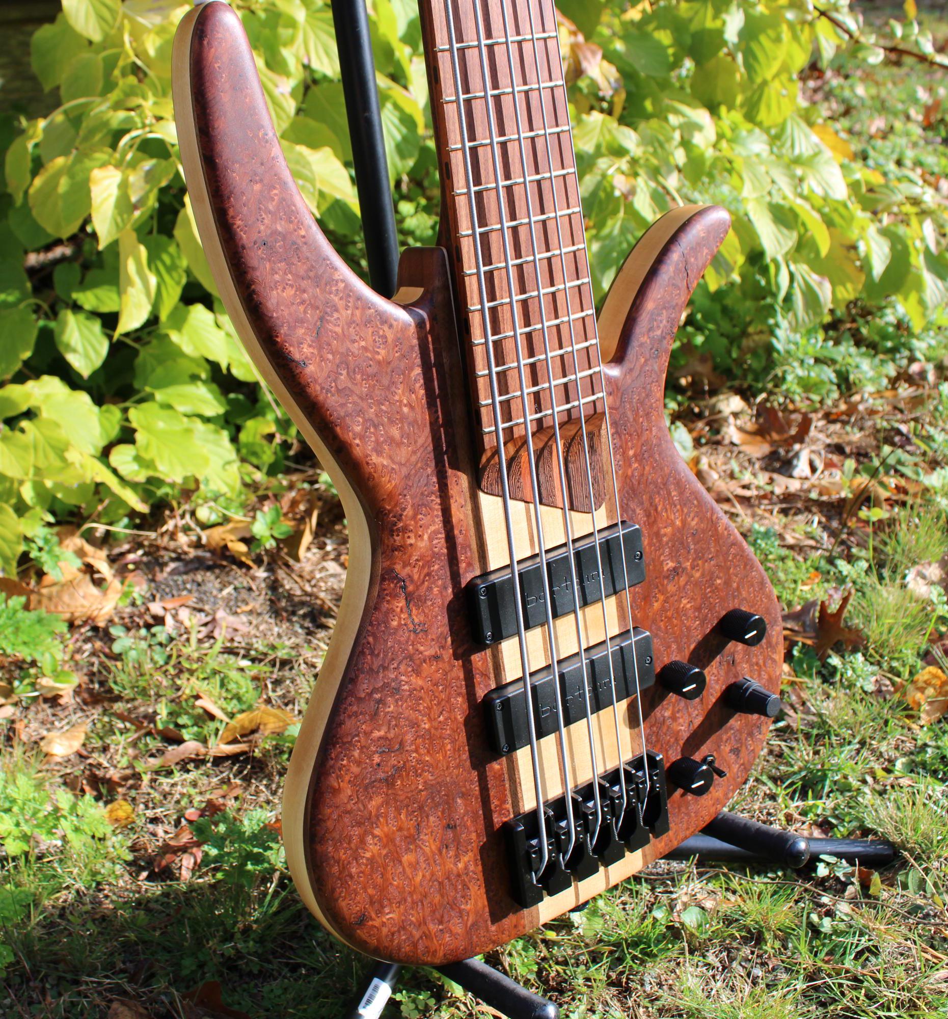 Redwood Burl 5 String Bass Guitar - Etsy