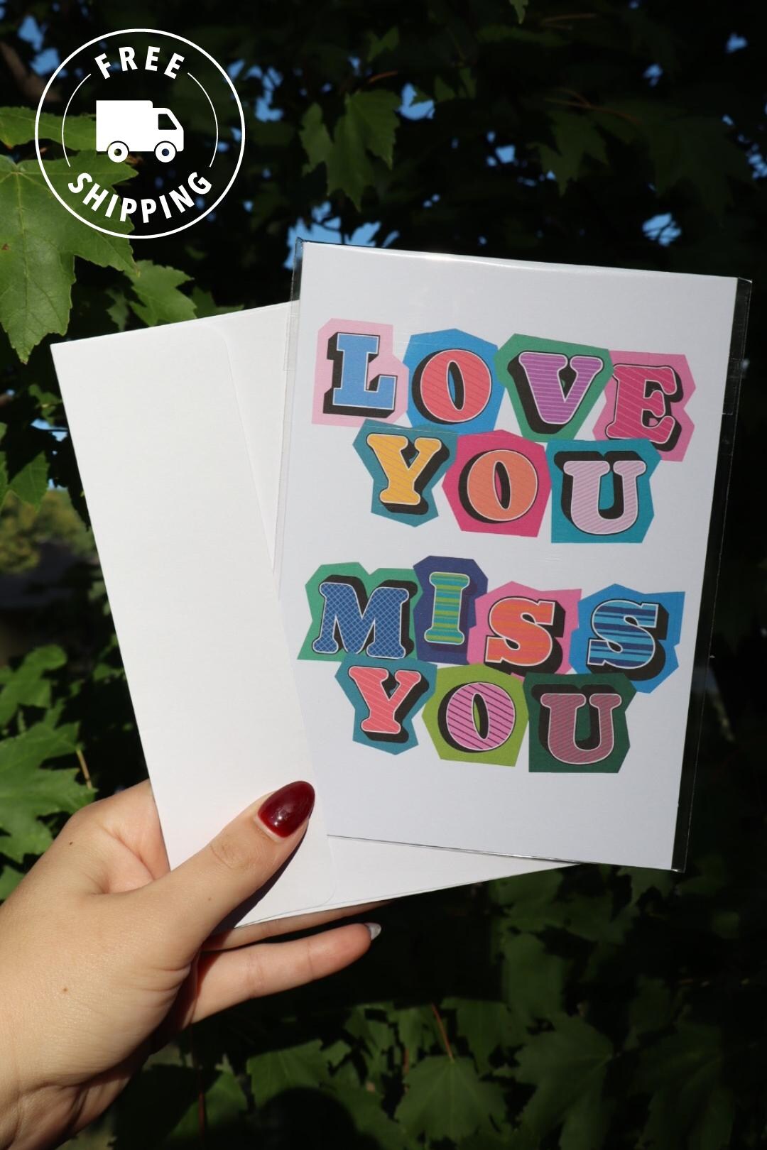 Y2K Just Because Greeting Card | 5” X 7” | Custom Message Option ...