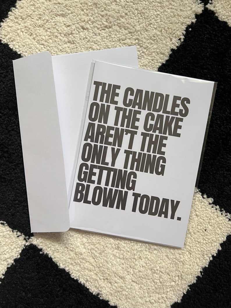 Funny Birthday Greeting Card Gag Gift Inappropriate Birthday Card for ...