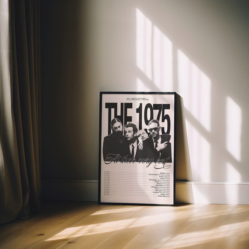 1975 Music Print 1975 at Their Very Best UK & Ireland Tour Poster Music ...