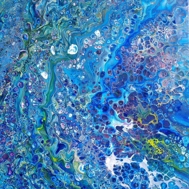 Acrylic Pour Art - Etsy