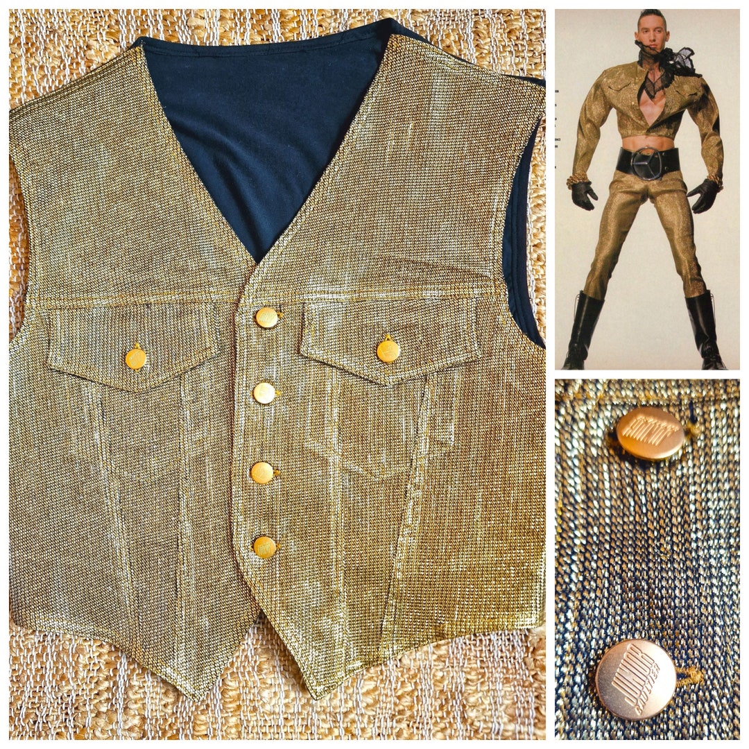 Jean Paul Gaultier Metallic Golden Junior Archive Men Man Vintage SS ...