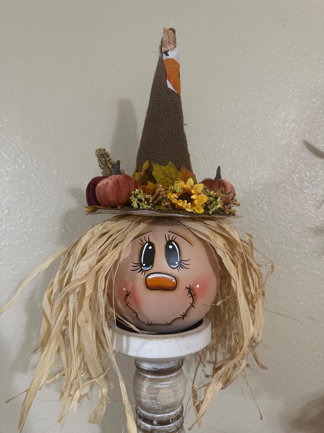 Scarecrow Gourd Centerpiece - Etsy