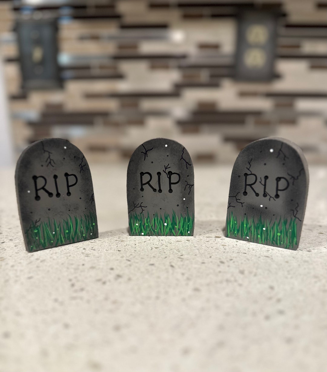 R.I.P. Tombstone Decoration - Etsy
