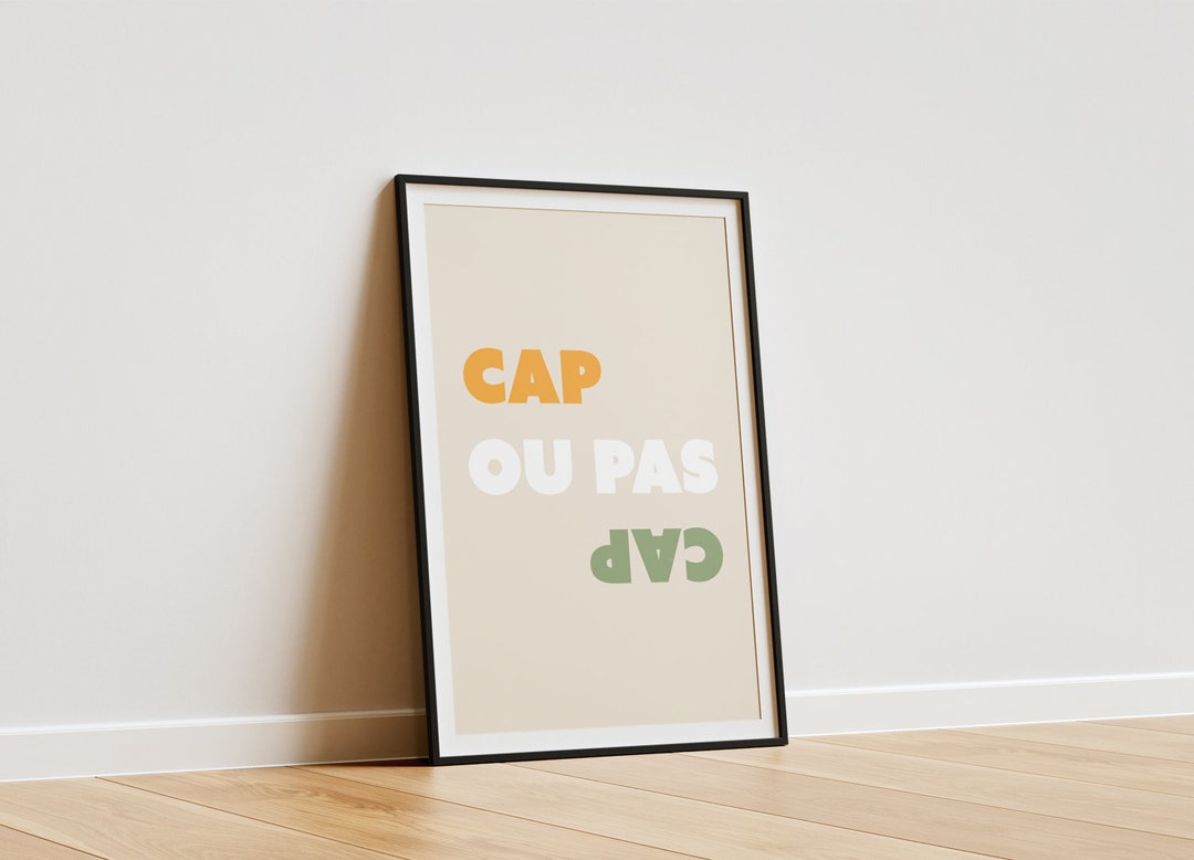 Cap or No Cap Poster Wall Poster Original Gift Minimalist Poster Wall ...