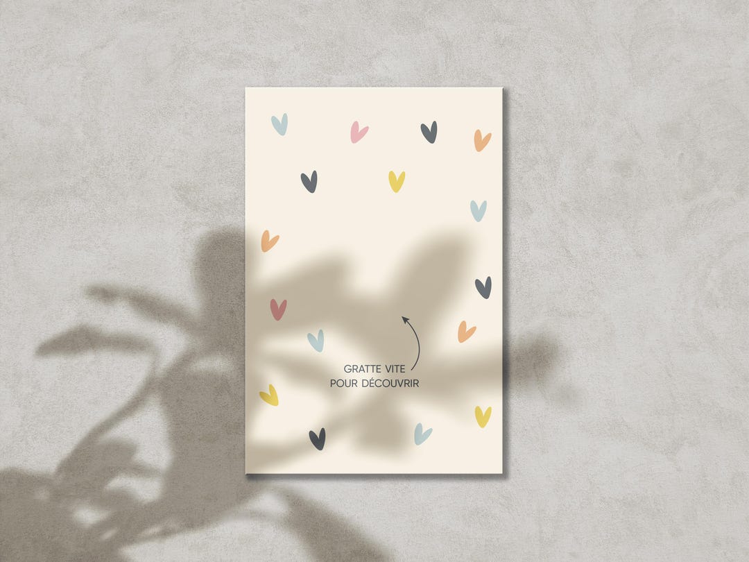Scratch Card Surprise Card Colorful Card Original Card Greeting Card ...