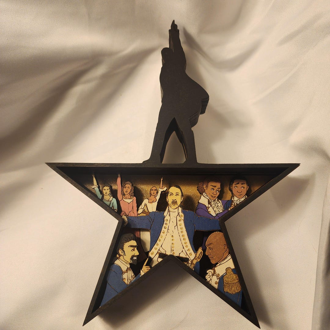Hamilton 3D Layered Art | Laser Cut SVG File - Etsy