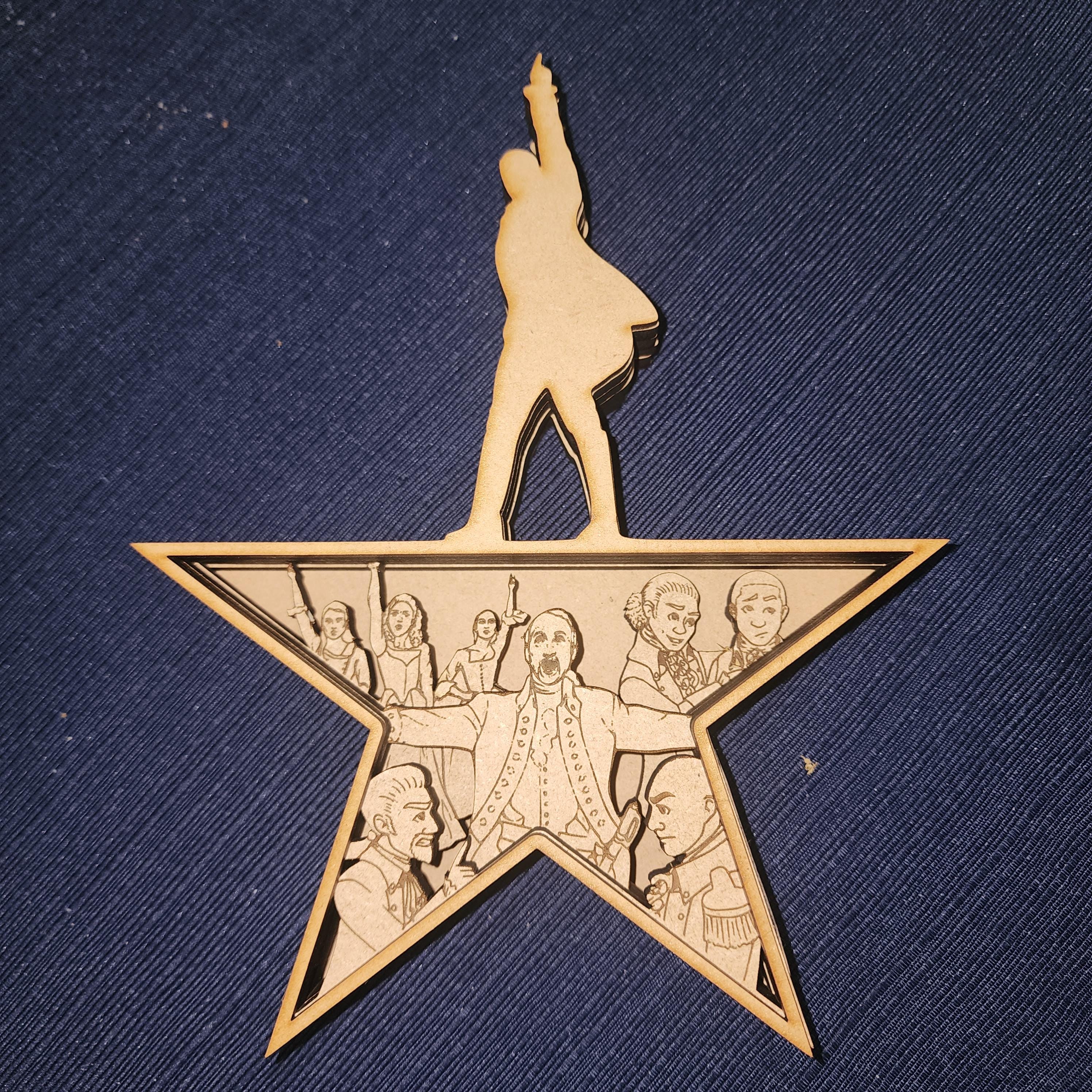 Hamilton 3D Layered Art | Laser Cut SVG File - Etsy