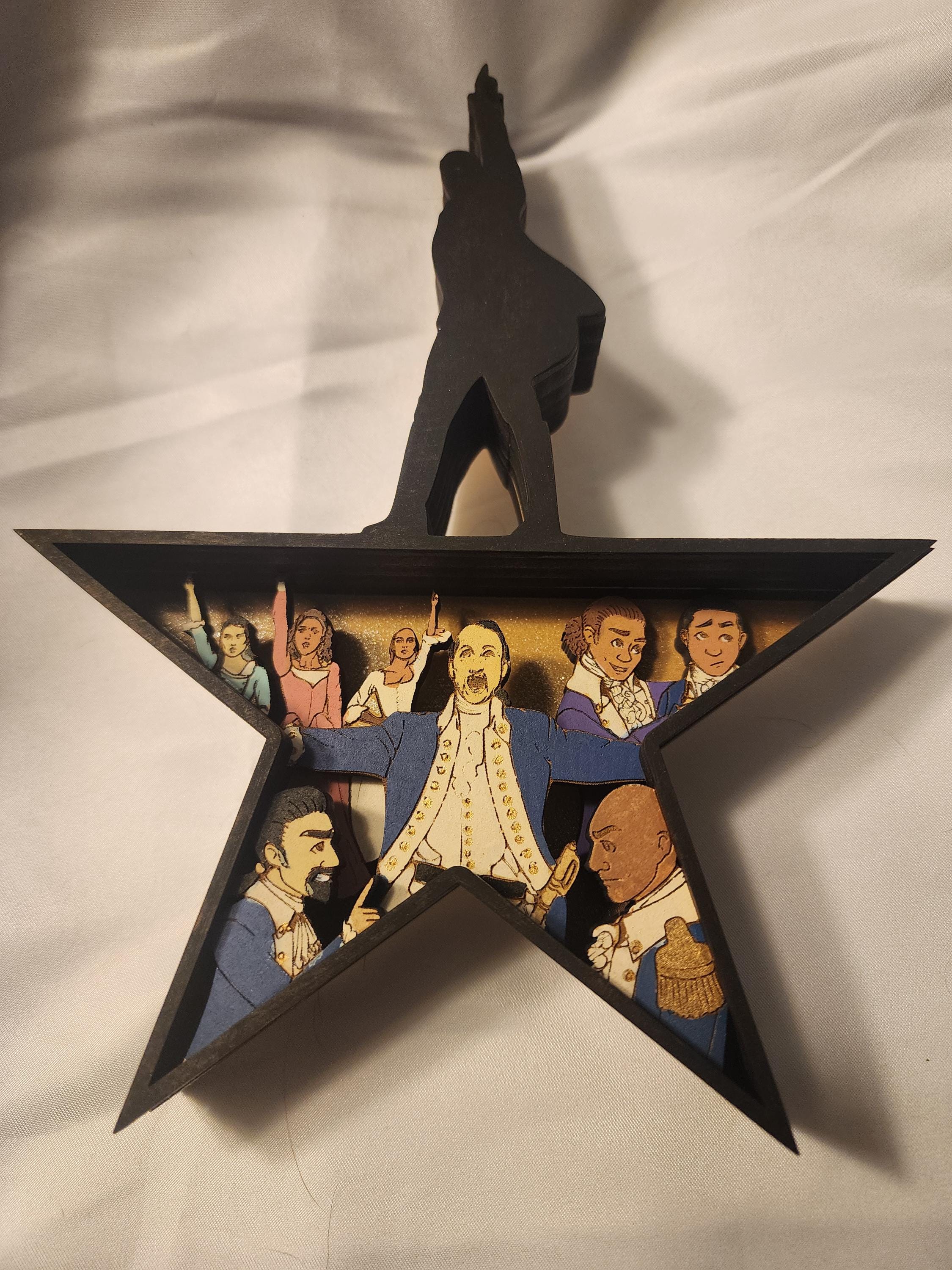 Hamilton 3D Layered Art | Laser Cut SVG File - Etsy