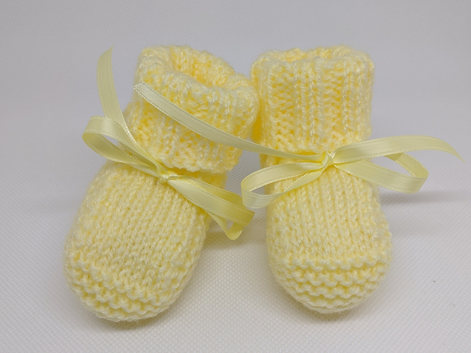 Knitted Baby Booties Newborn Booties Baby Girl Boy Yellow | Etsy
