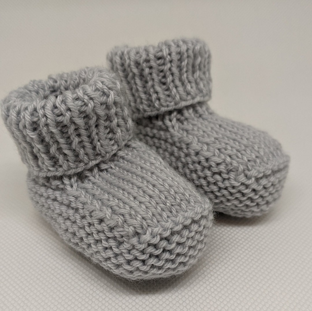Baby Booties, Knitted Baby Shoes, Baby Boy Booties, Newborn Booties ...