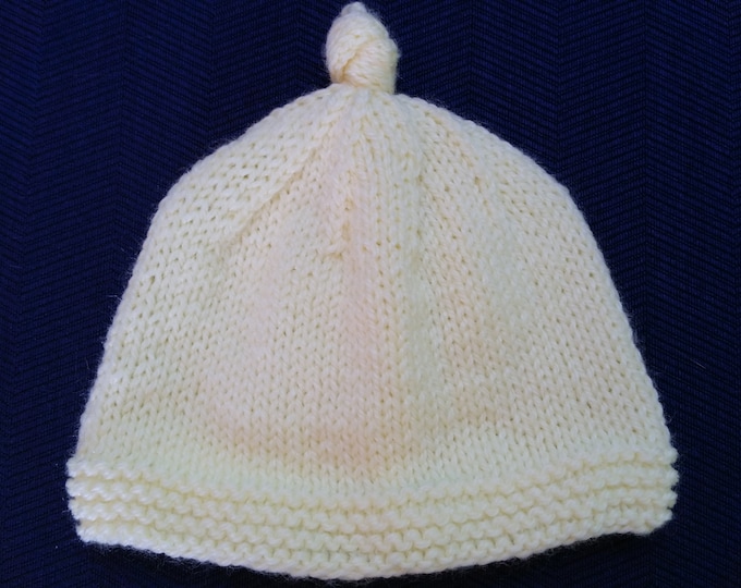 Knitted Baby Hat, Baby Girl Beanie, Newborn Baby Hospital Hat, Baby ...