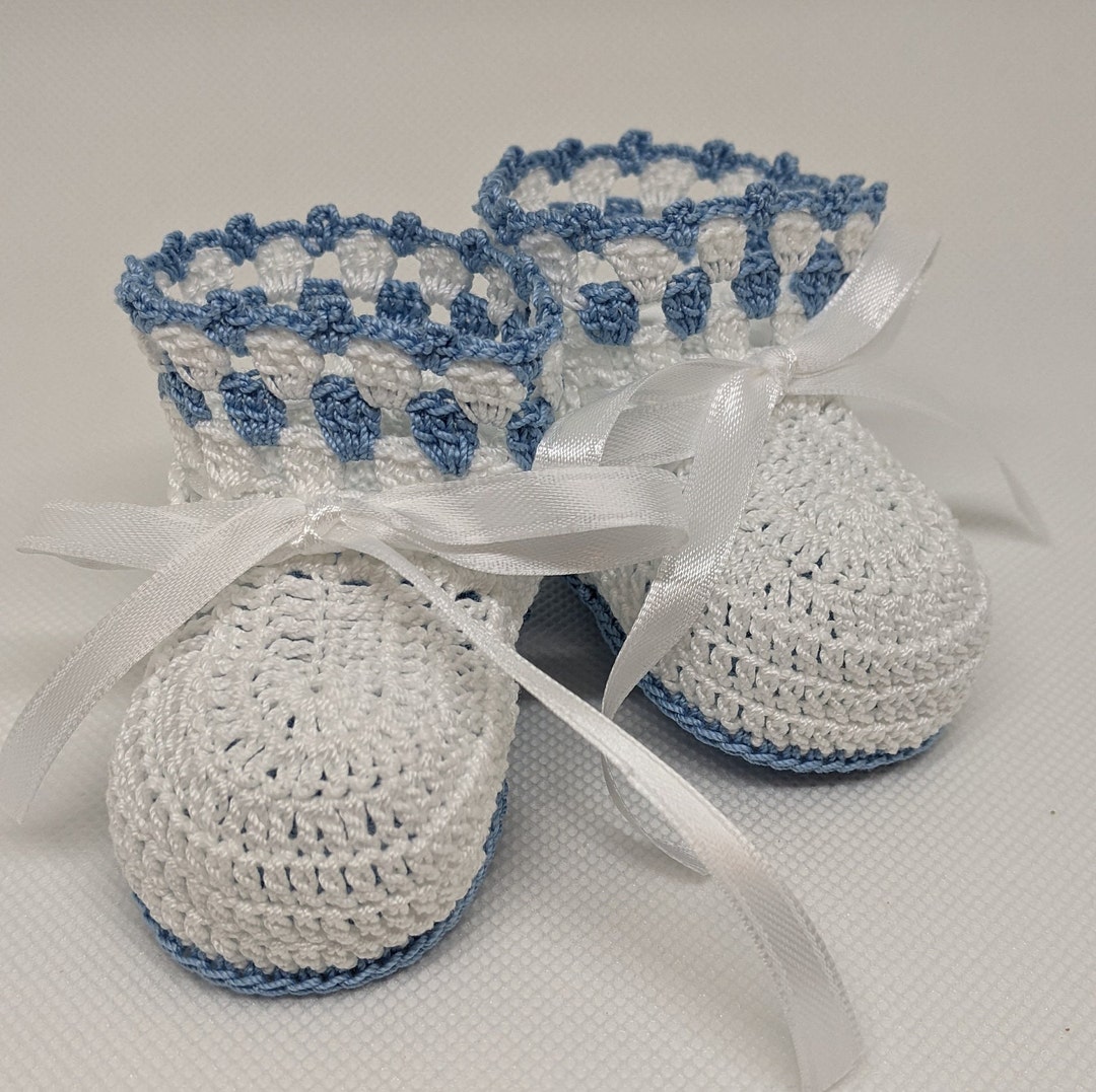 Baby Booties Crochet, Baby Boy Booties, Newborn Baby Boy Booties ...