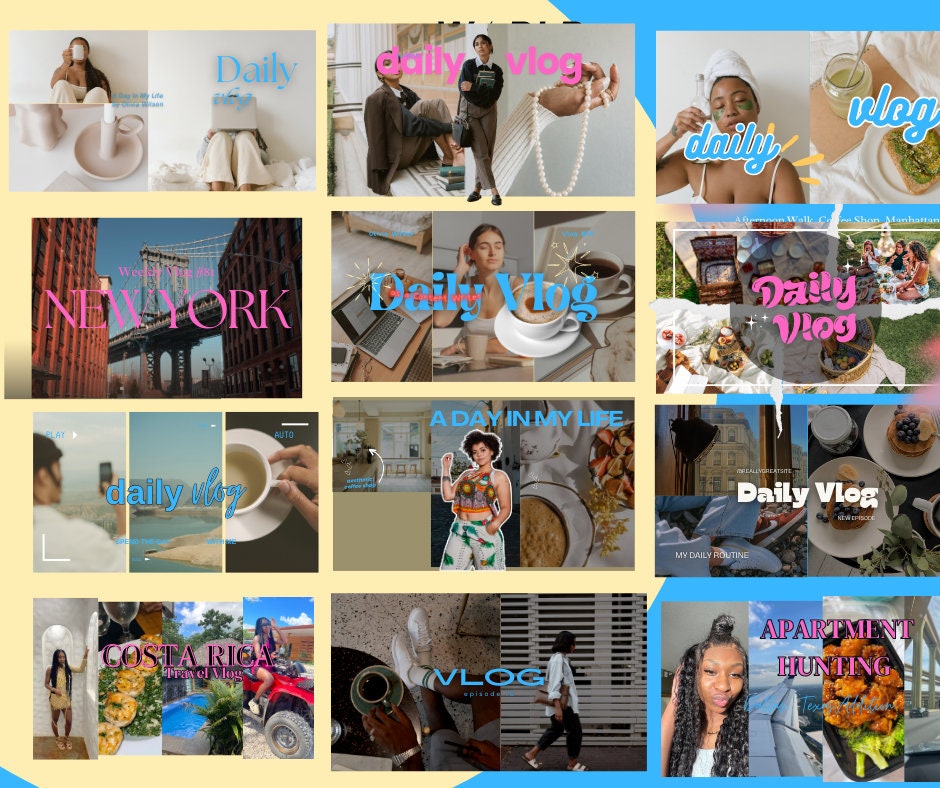 20 Editable Youtube Thumbnails | Customizable Templates | PLR | Canva ...