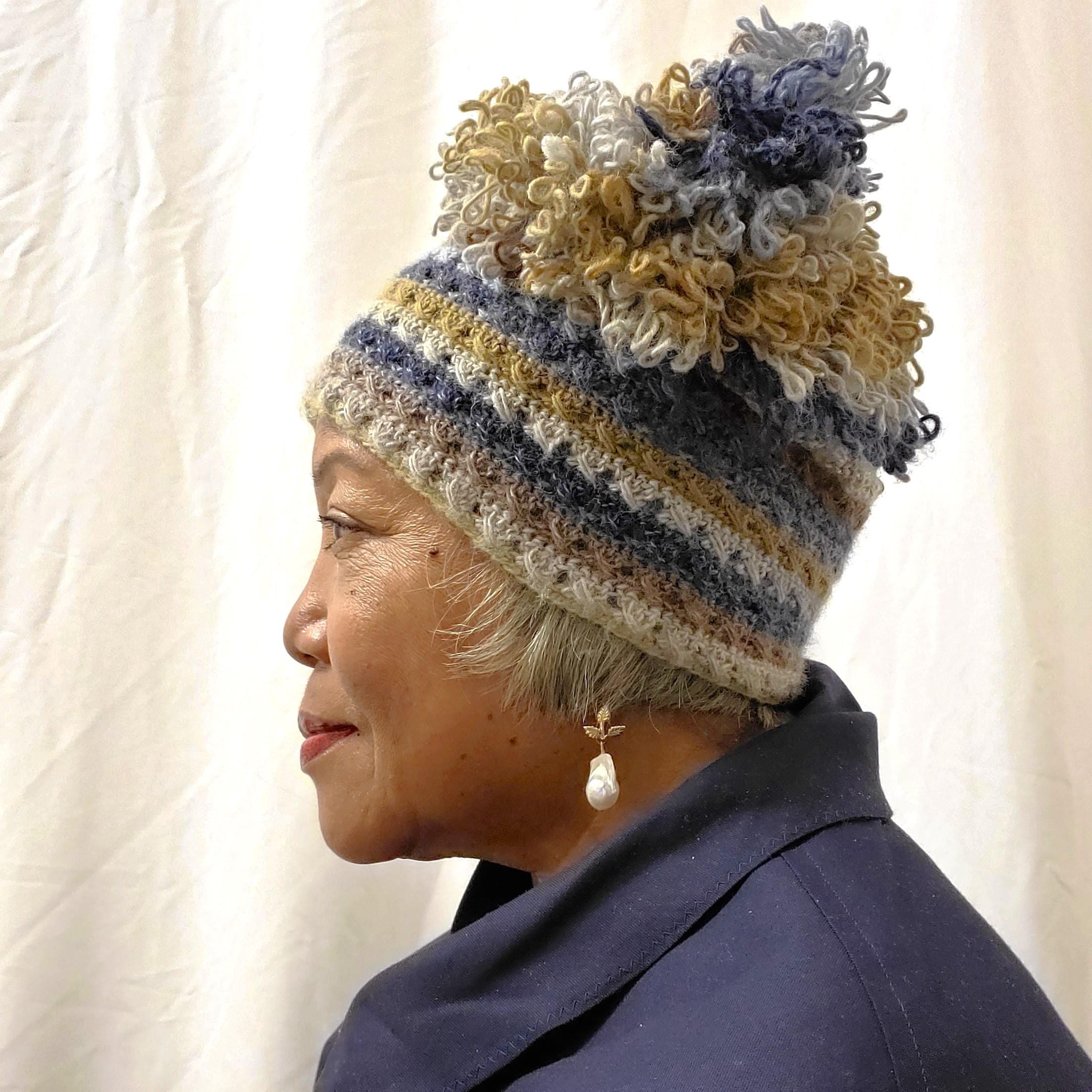 Cable Stitch Loopy Crown Skull - Etsy