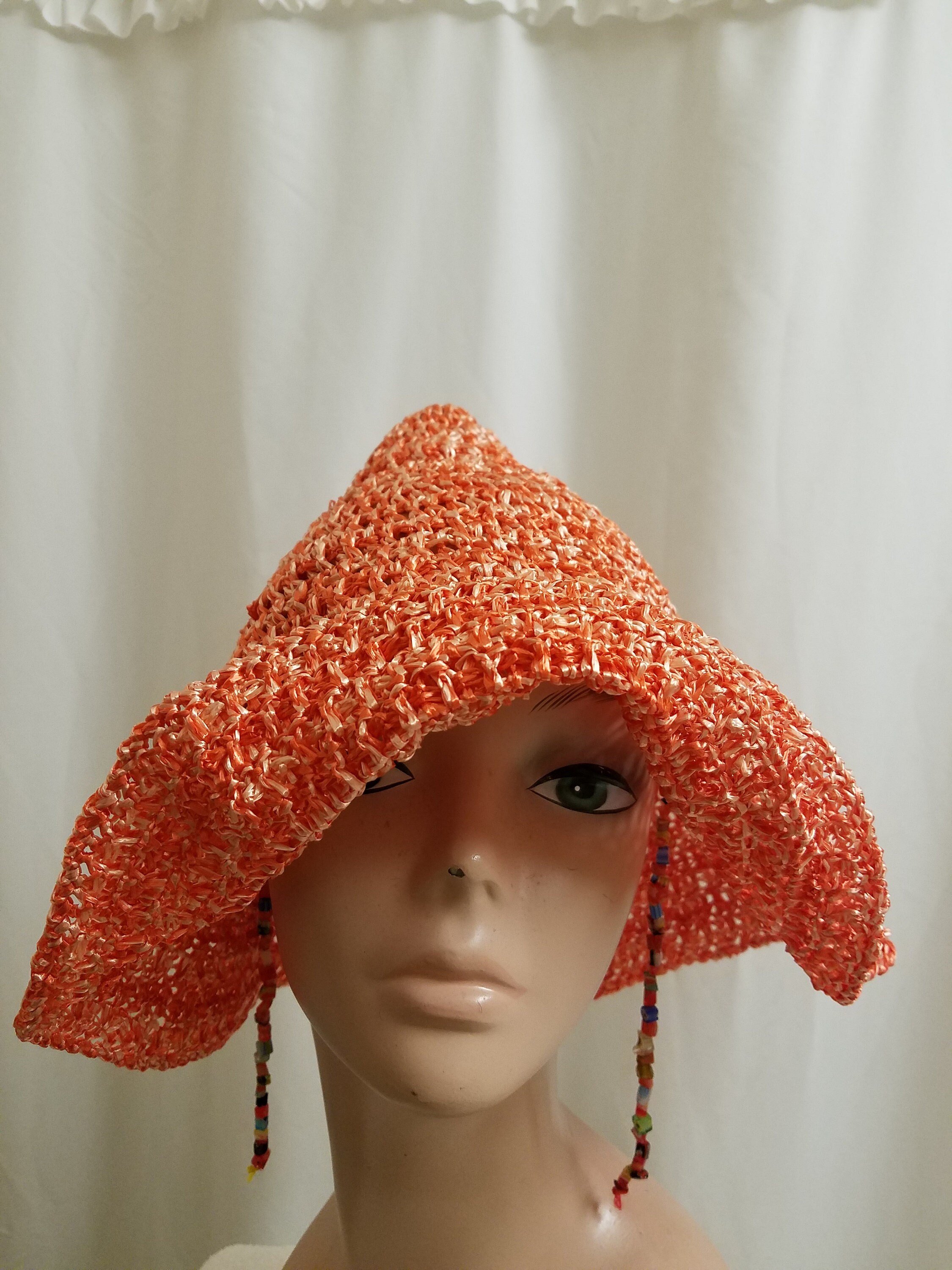 Raffia Asian Cone Hat - Etsy