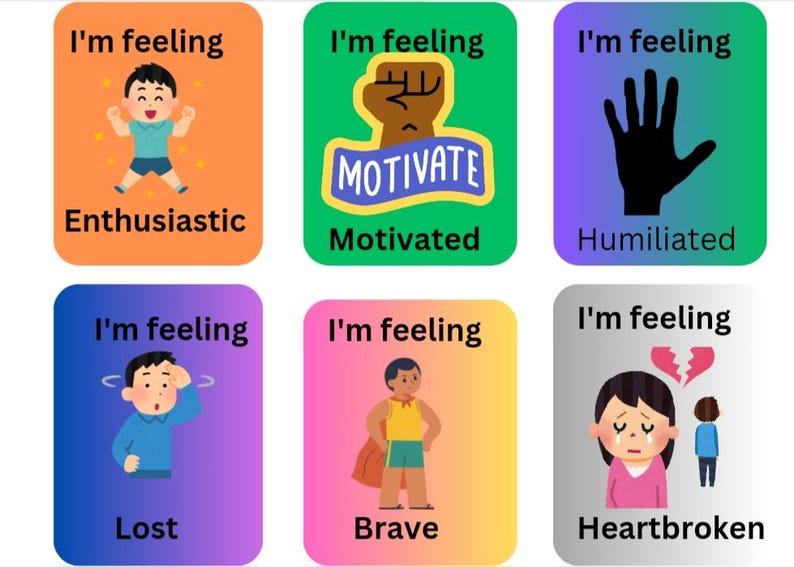 Understanding Emotions Flashcards for Teachers to Use With Their ...