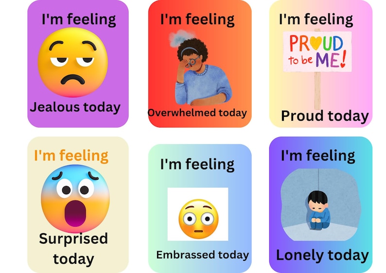 Understanding Emotions Flashcards for Teachers to Use With Their ...