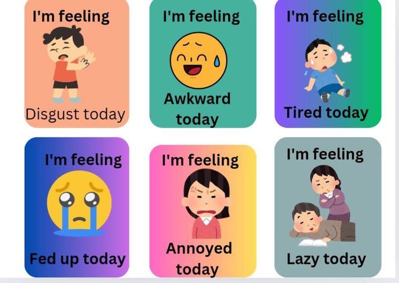 Understanding Emotions Flashcards for Teachers to Use With Their ...