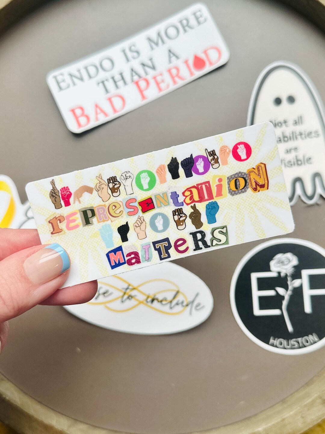 Representation Matters | ASL Alphabet Sticker - Etsy