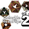 Colorme Hexaflips Set 2: Kaleidocycle Coloring Kit, Flexagon Origami ...
