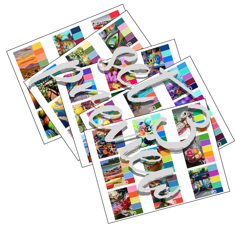 45 Printable Color Palettes Set 3: Color Schemes, Color Combinations ...