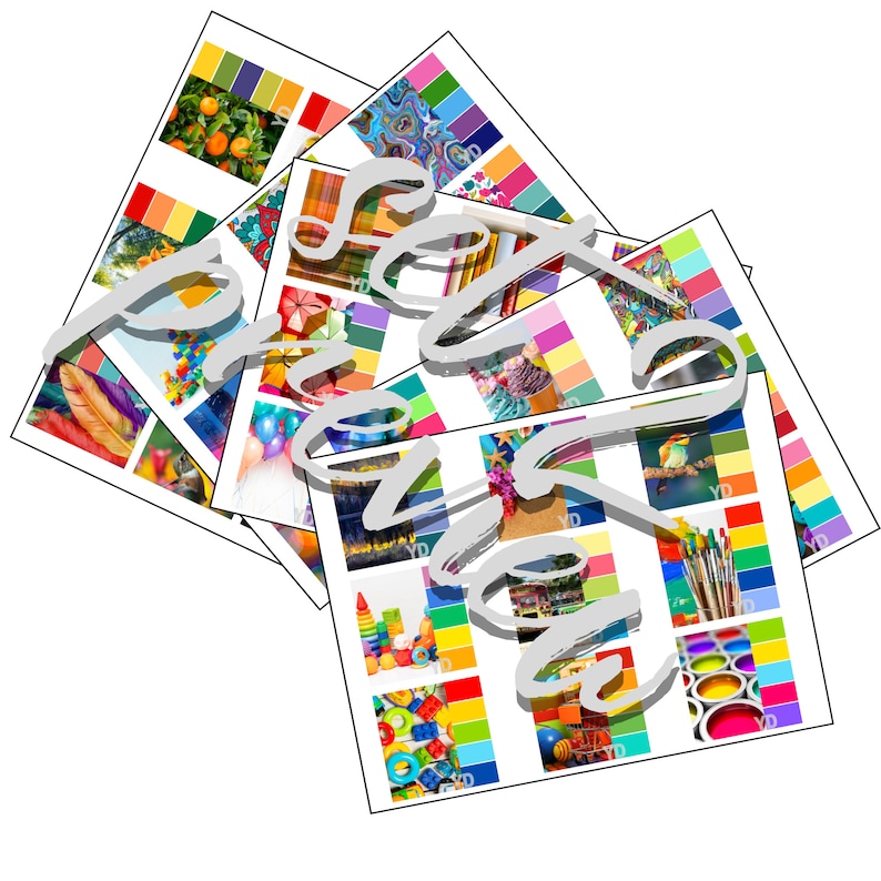 45 Printable Color Palettes Set 2: Color Schemes, Color Combinations ...