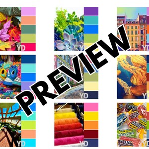 45 Printable Color Palettes Set 3: Color Schemes, Color Combinations ...