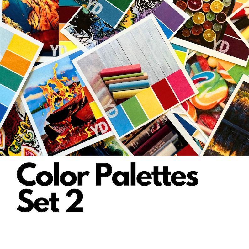 45 Printable Color Palettes Set 2: Color Schemes, Color Combinations ...