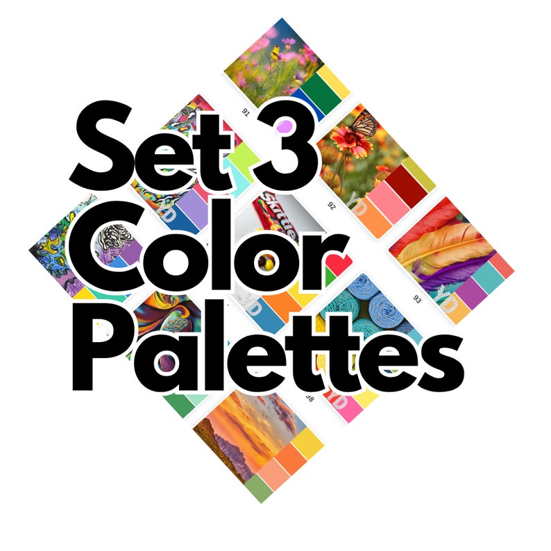 45 Printable Color Palettes Set 3: Color Schemes, Color Combinations ...