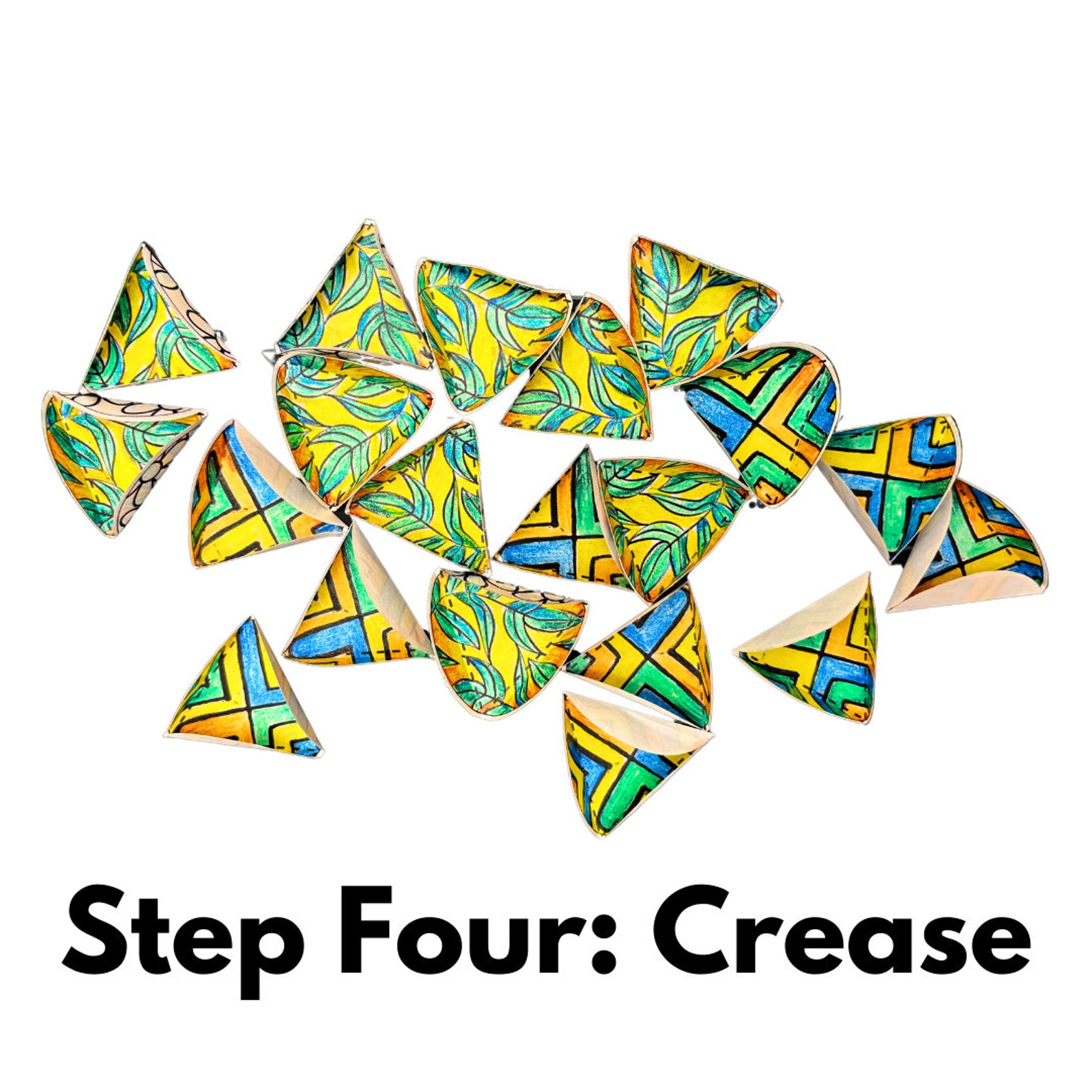 Color Me Geo Bursts: DIY Coloring Craft Project, 3D Paper Craft,paper ...