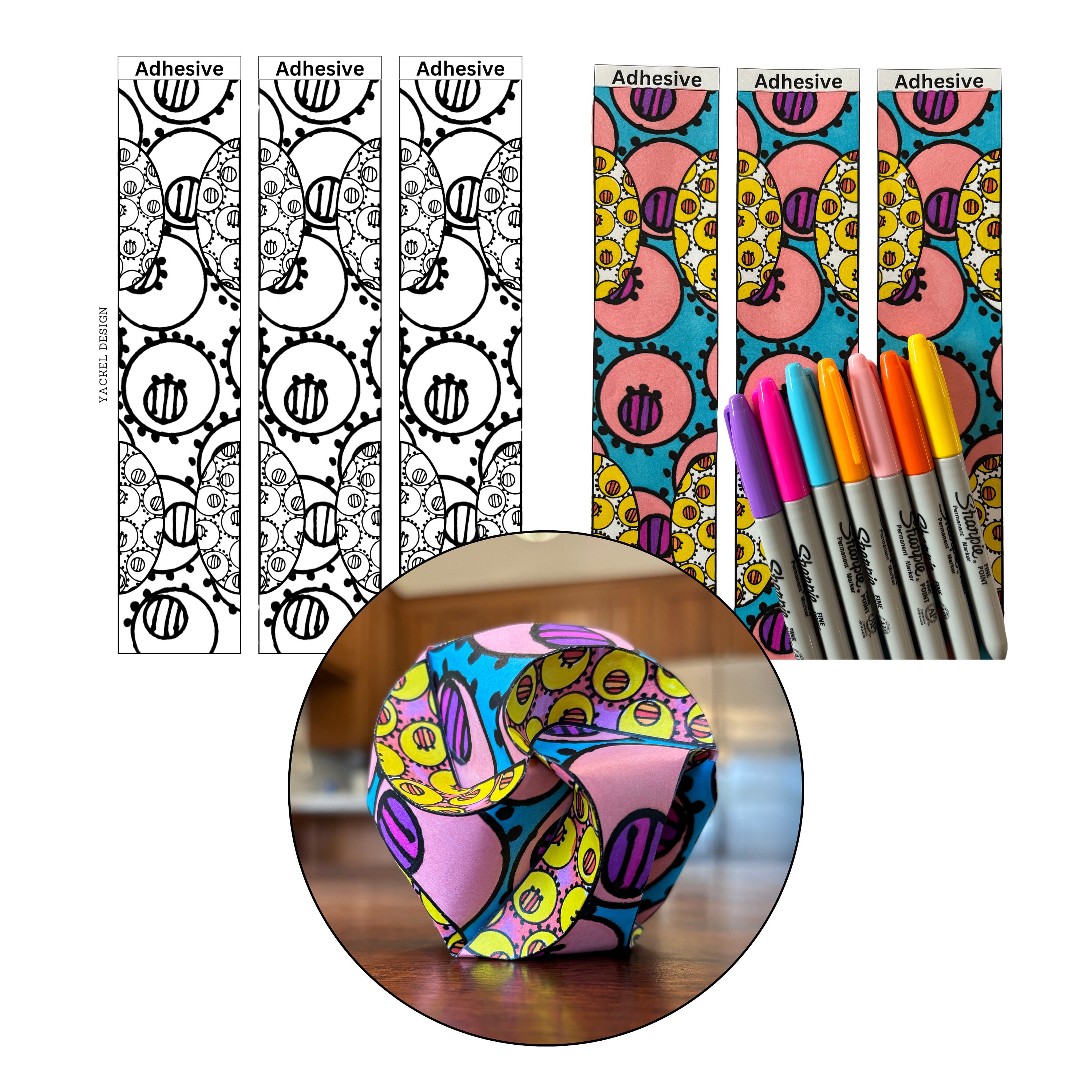 Printable Origami Orbs: DIY Coloring Craft Project, Origami Kit, 3D ...